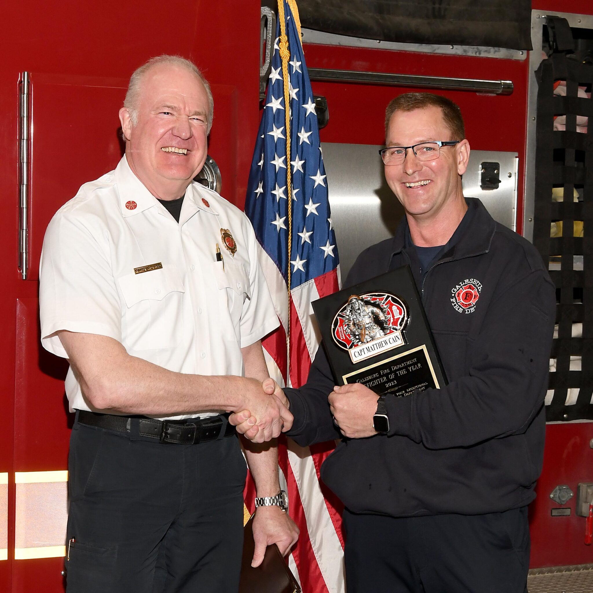 Captain Cain Recognized as the Galesburg Fire Department Firefighter of ...